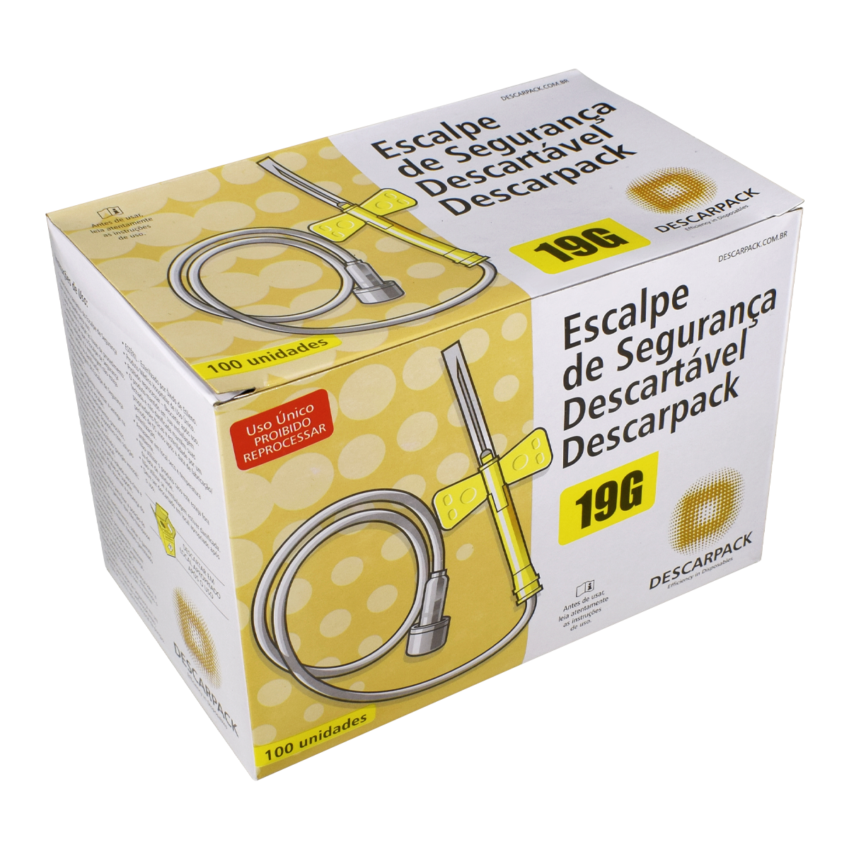 Escalpe 19G Descartável Descarpack - Dipromed Escalpe 19G Descartável Descarpack - Dipromed